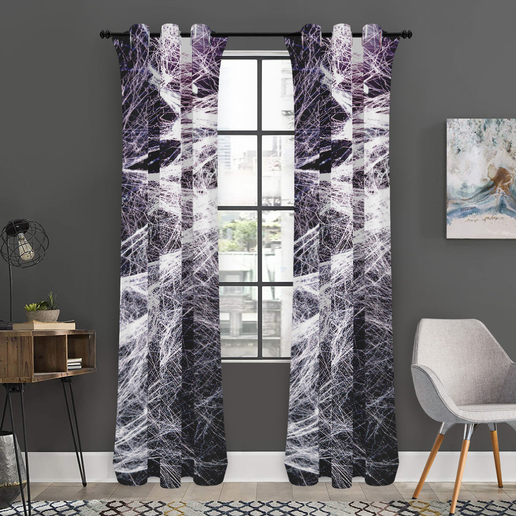 Horror Cobweb Print Grommet Curtain Panels – GearFrost