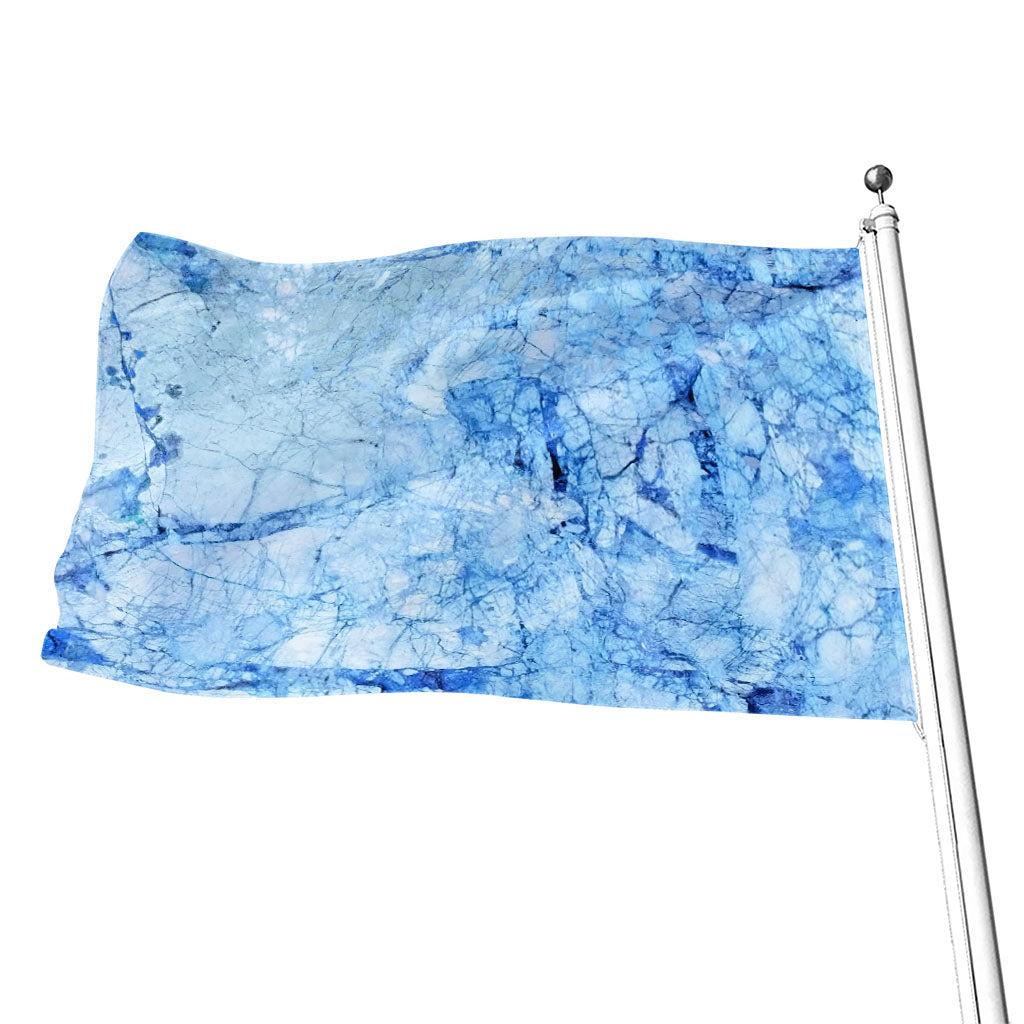 Ice Blue Marble Print Flag – GearFrost
