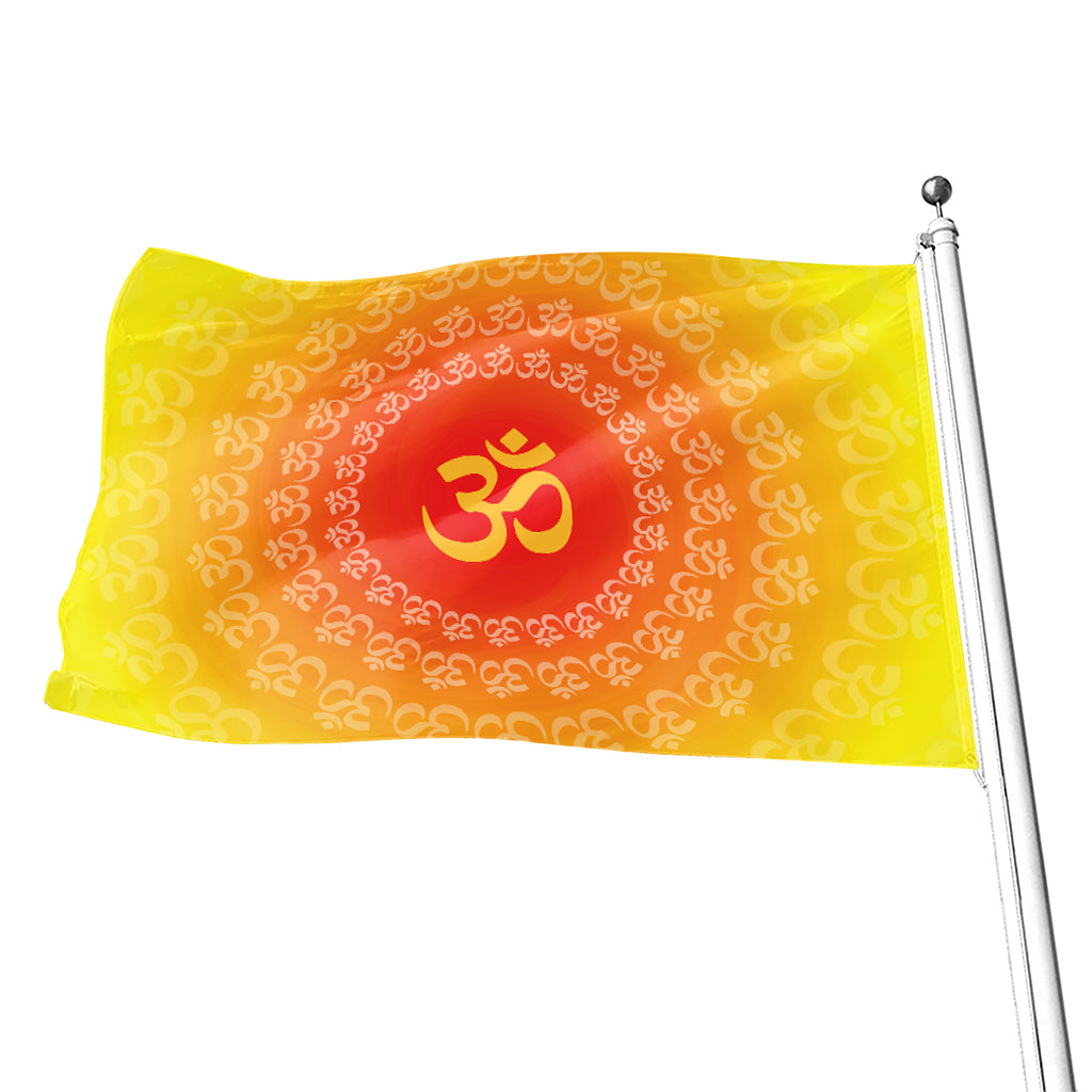 Indian Om Sign Print Flag – GearFrost