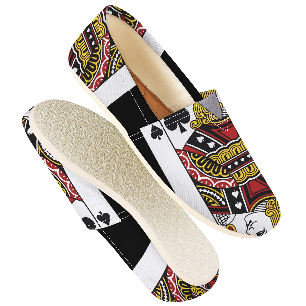 Jack Of Spades Playing Card Print Casual Shoes – GearFrost