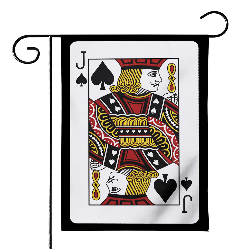 Jack Of Spades Playing Card Print House Flag – GearFrost