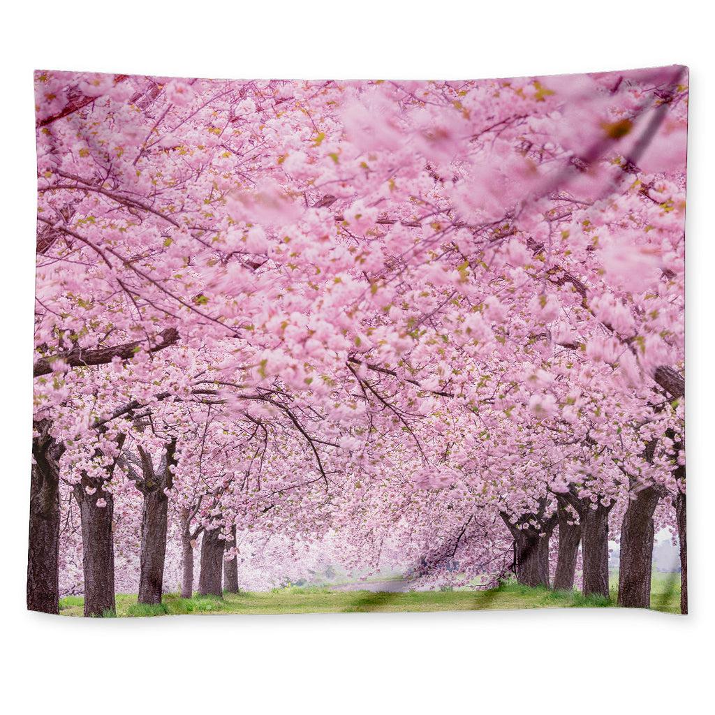 Japanese Cherry Blossom Tree Print Tapestry – GearFrost