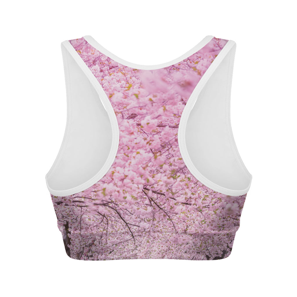 Japanese Cherry Blossom Tree Print Women's Sports Bra – GearFrost
