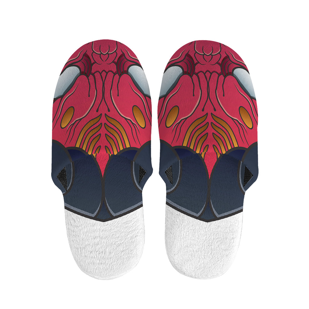 Japanese Demon Mask Print Slippers – GearFrost
