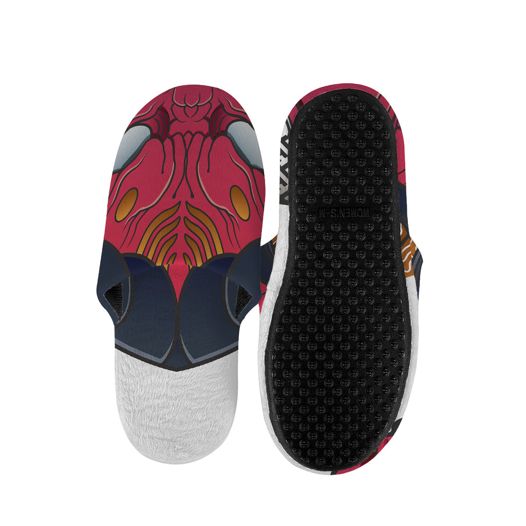 Japanese Demon Mask Print Slippers – GearFrost