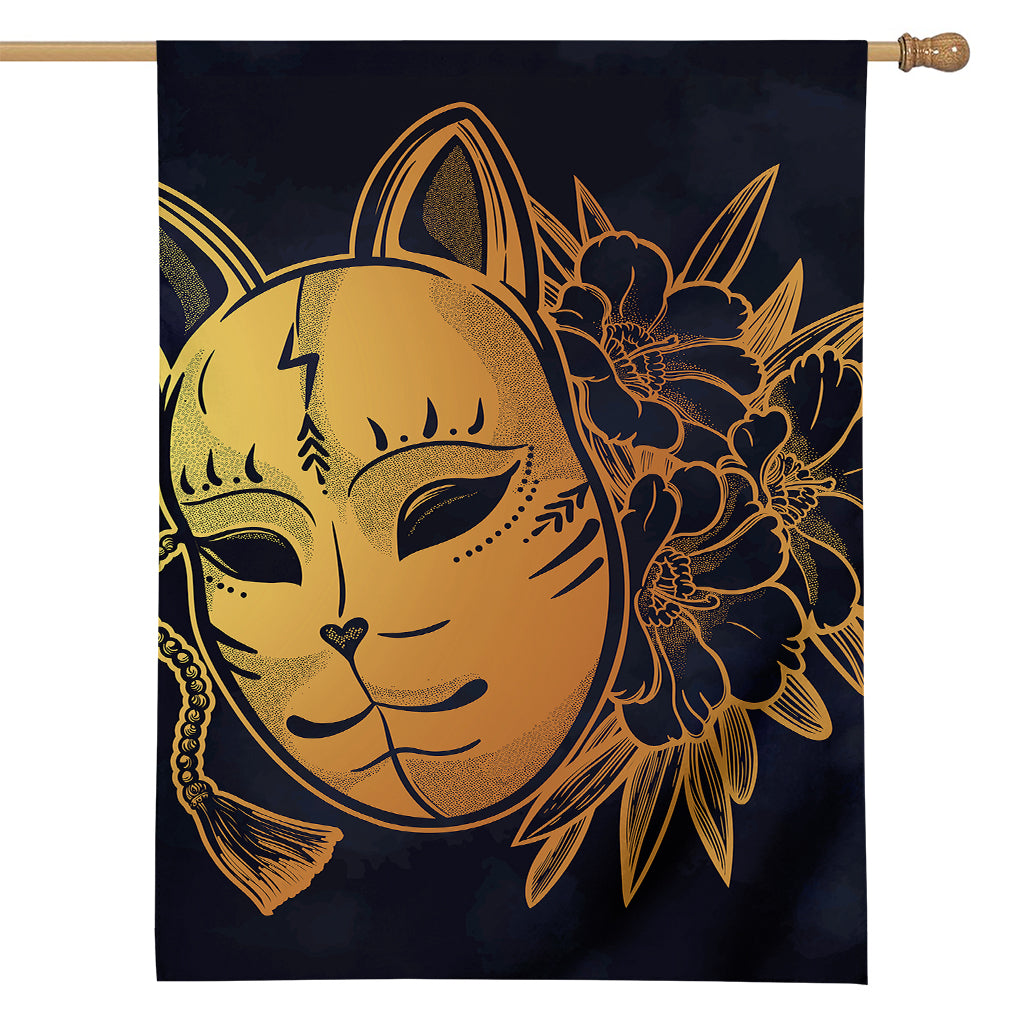 Japanese Fox Mask Print House Flag – GearFrost