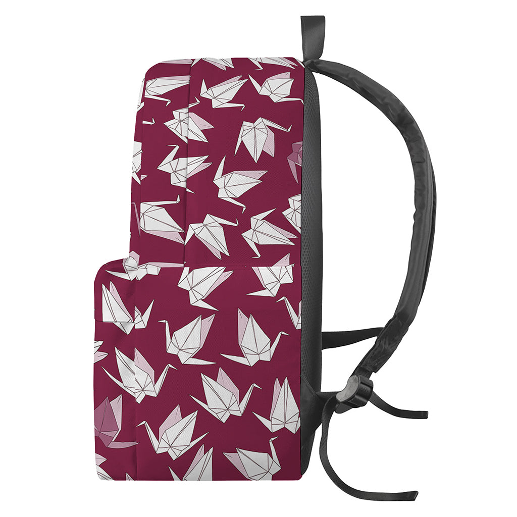 Japanese Origami Crane Pattern Print School Backpack – GearFrost