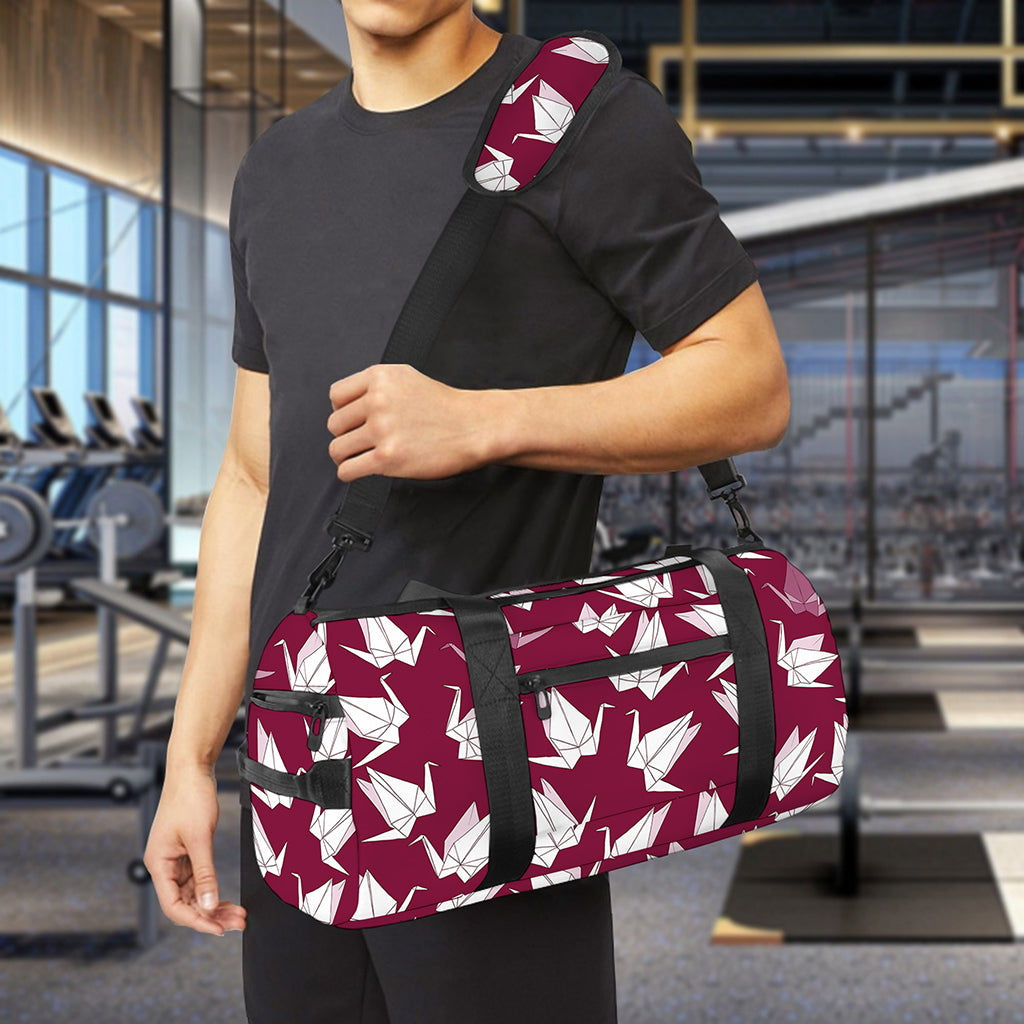 Japanese Origami Crane Pattern Print Gym Bag – GearFrost