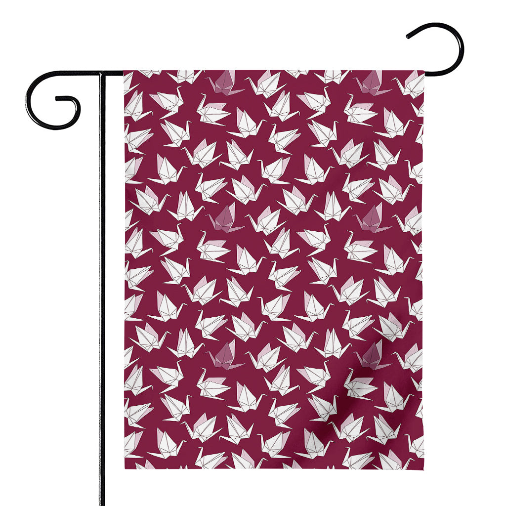 Japanese Origami Crane Pattern Print House Flag – GearFrost
