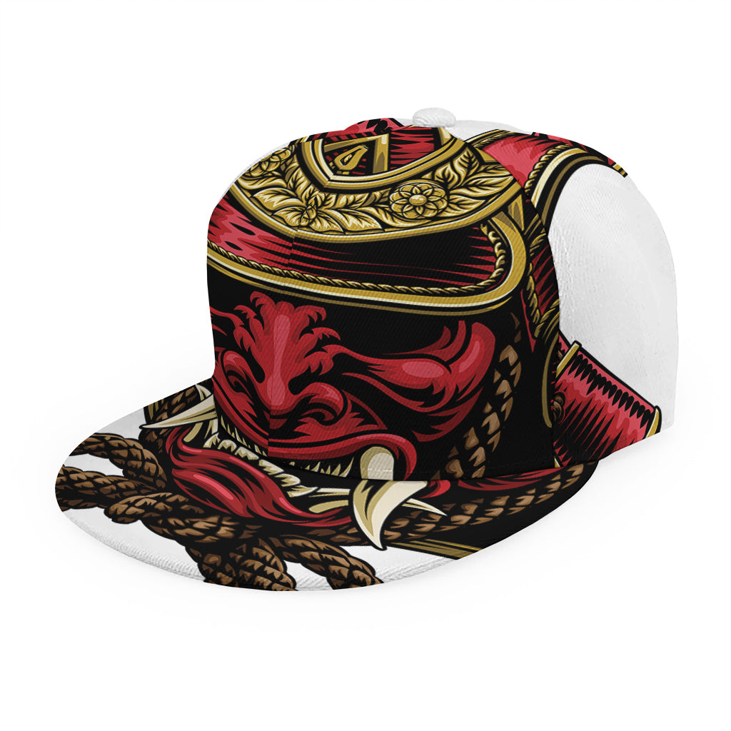 Japanese Samurai Helmet Print Snapback Cap – GearFrost