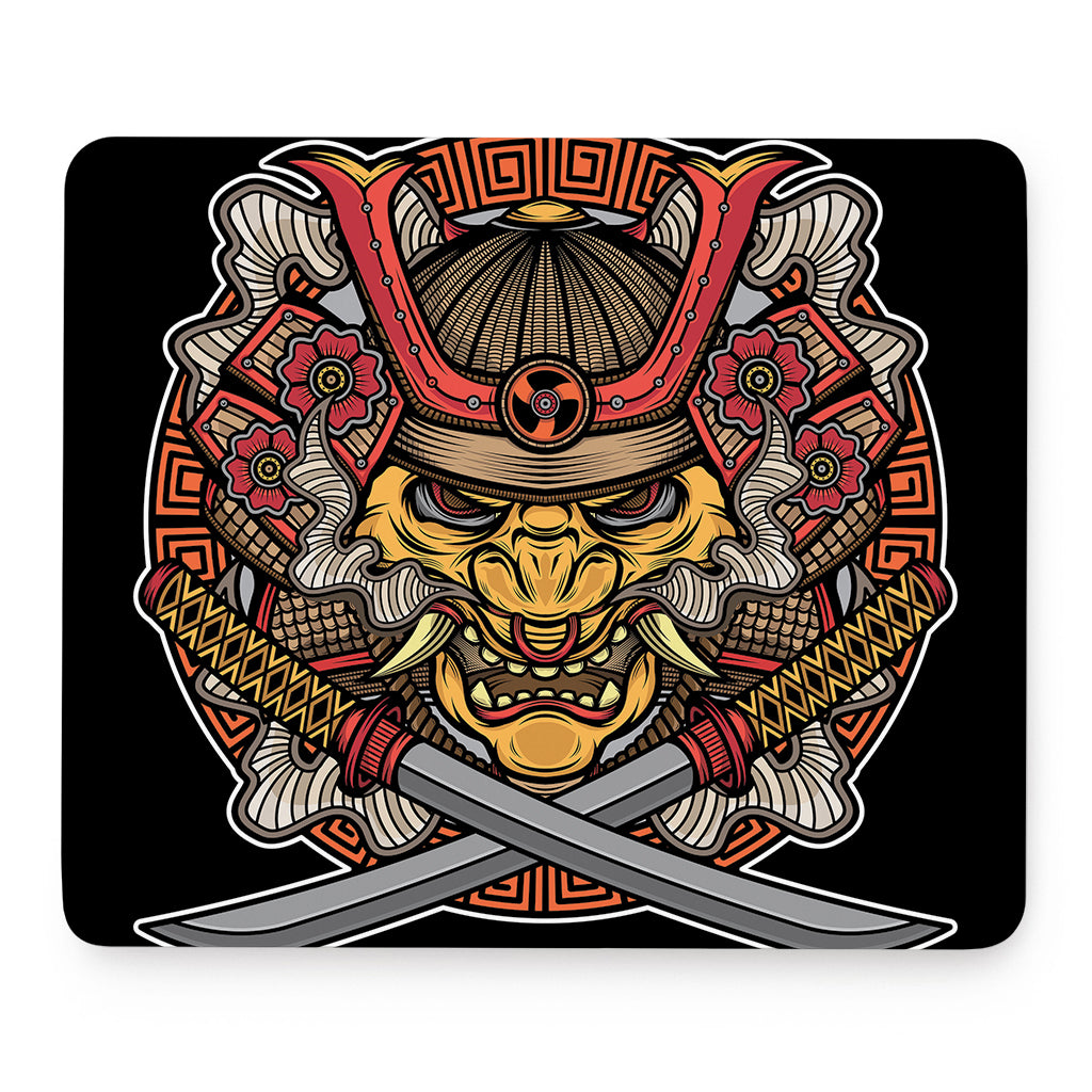 Japanese Samurai Mask Print Mouse Pad – GearFrost
