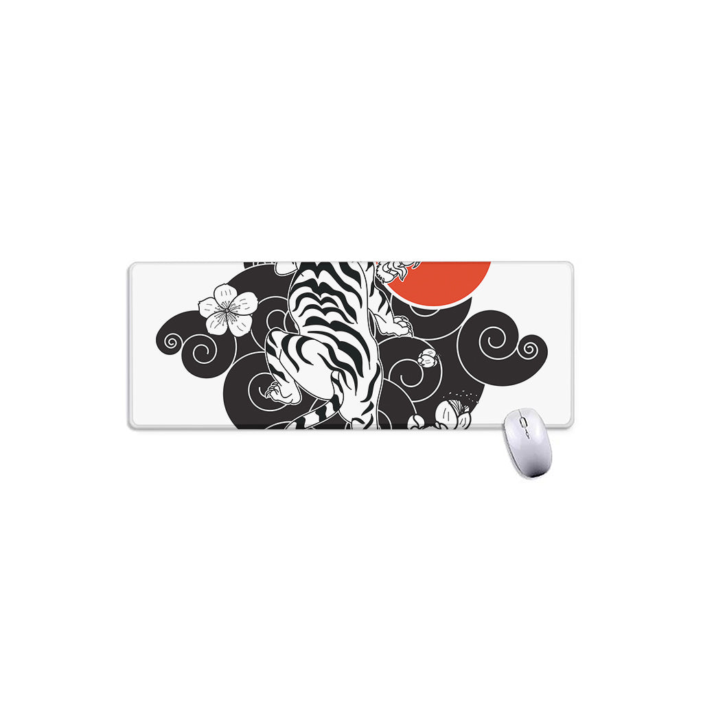 Japanese White Tiger Tattoo Print Extended Mouse Pad – GearFrost