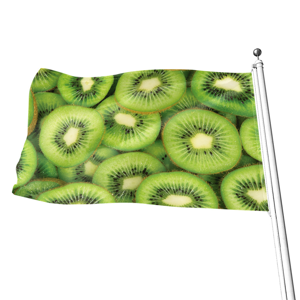 Kiwi Slices Print Flag – GearFrost