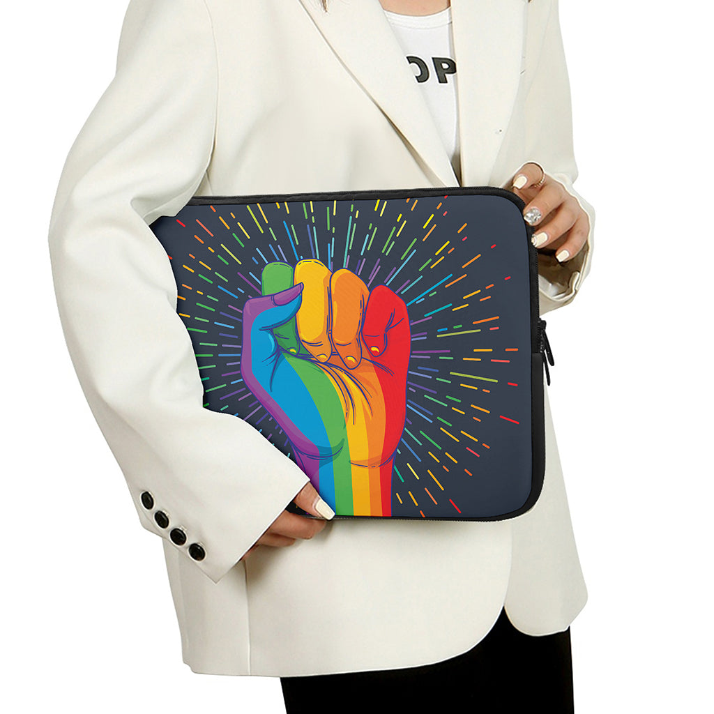 LGBT Pride Rainbow Hand Print Laptop Sleeve – GearFrost