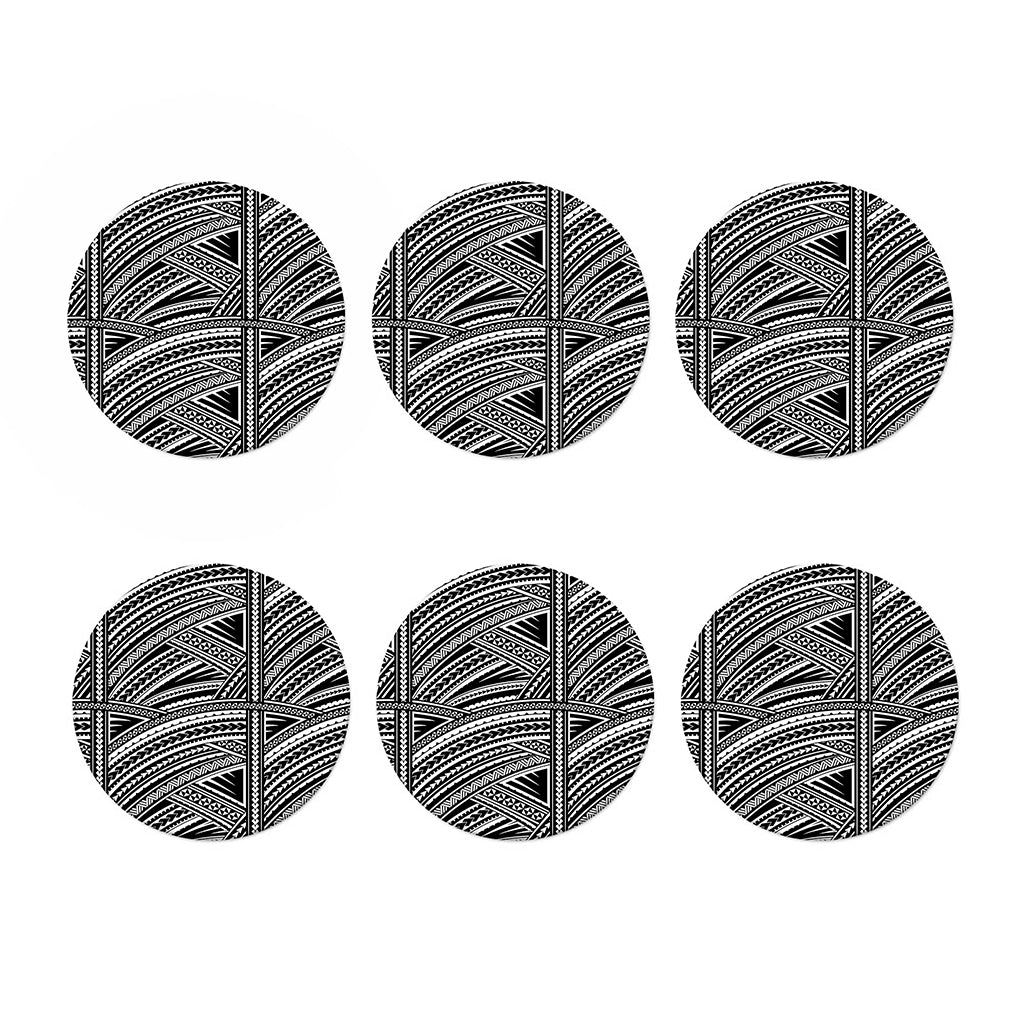Maori Polynesian Tribal Tattoo Print Coaster Set – GearFrost