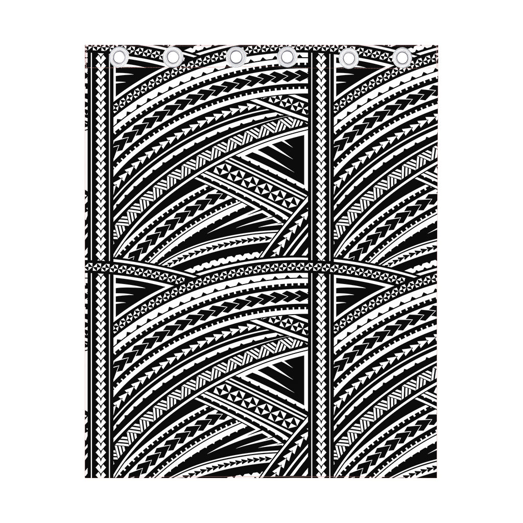 Maori Polynesian Tribal Tattoo Print Grommet Curtain Panels – GearFrost