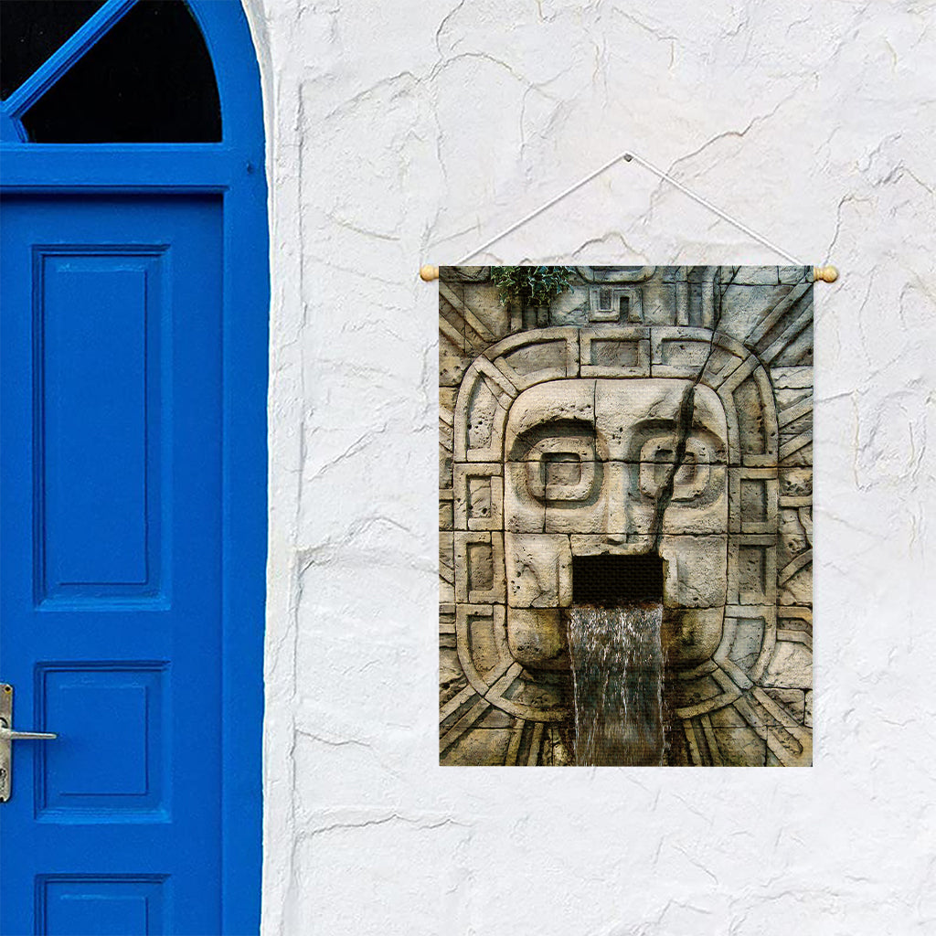 Mayan Stone Print Garden Flag – GearFrost