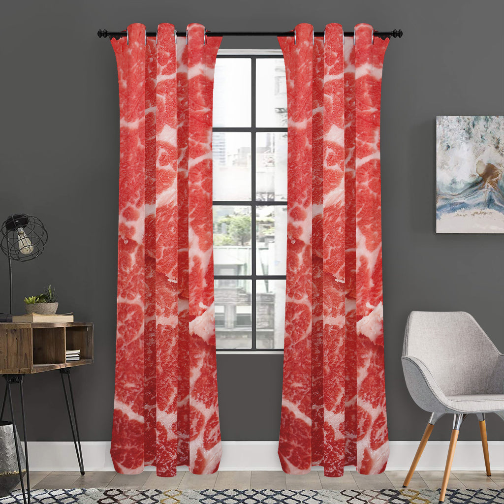 Meat Print Grommet Curtain Panels – GearFrost