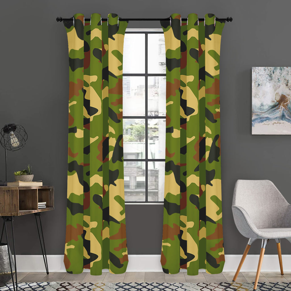 Military Camouflage Print Grommet Curtain Panels – GearFrost