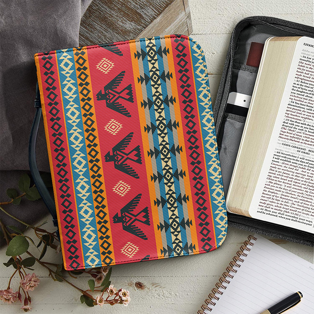 Native American Eagle Pattern Print Leather Bible Cover – GearFrost