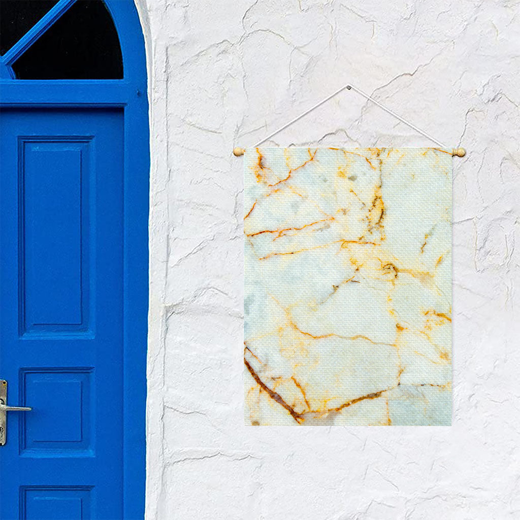 Natural Gold Marble Print Garden Flag – GearFrost
