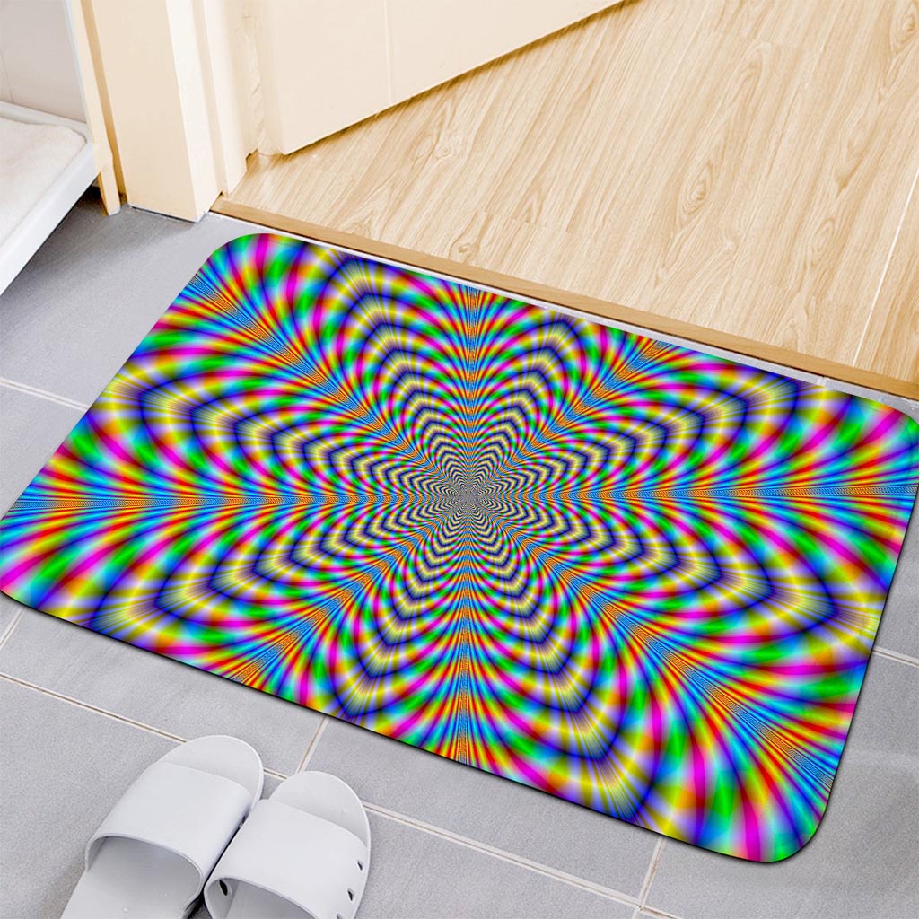 Octagonal Psychedelic Optical Illusion Indoor Door Mat – GearFrost