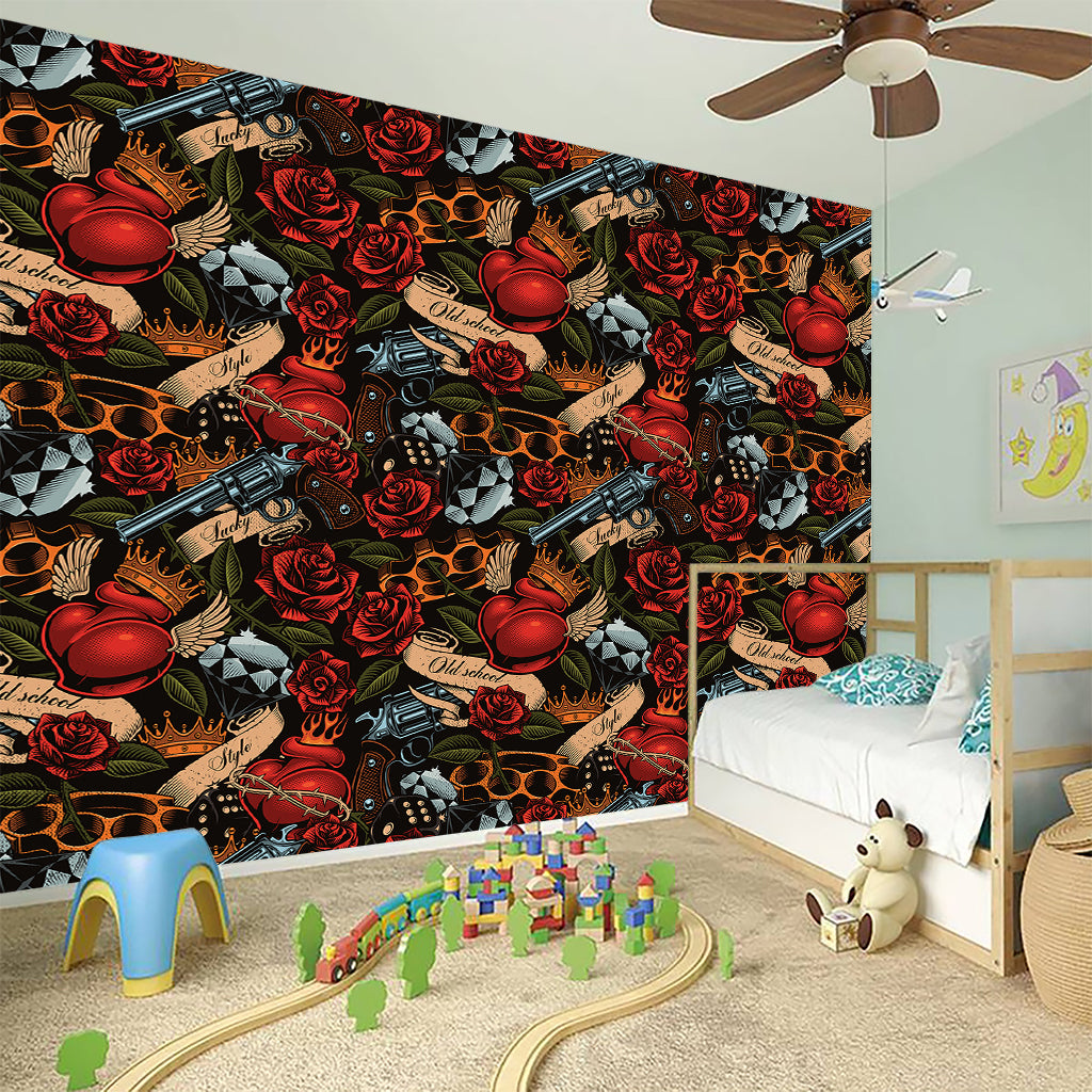 Old School Tattoo Print Wall Sticker – GearFrost