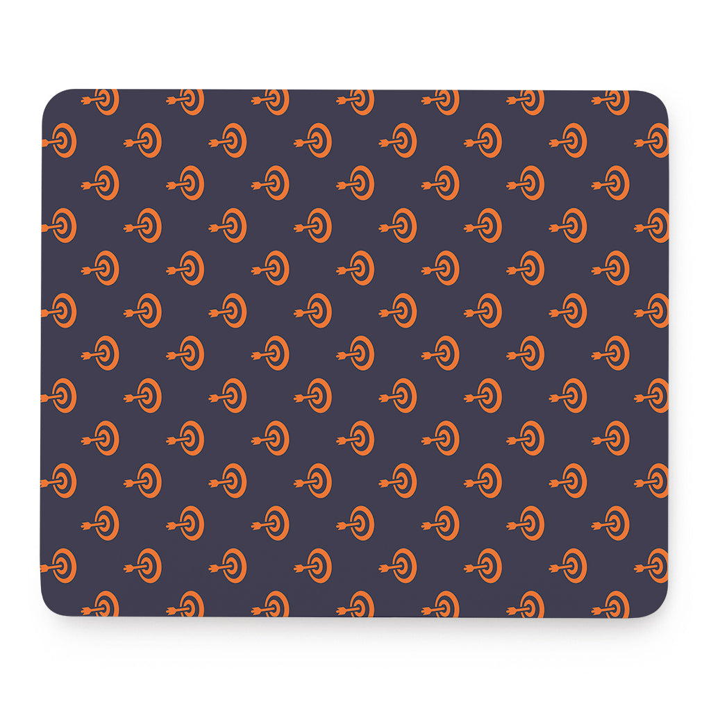 Orange Bullseye Target Pattern Print Mouse Pad – GearFrost