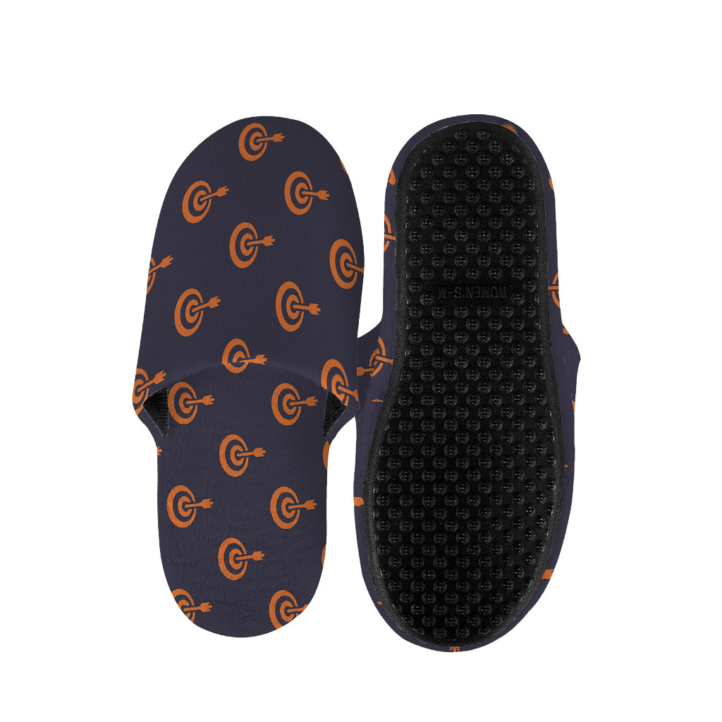 Orange Bullseye Target Pattern Print Slippers – GearFrost