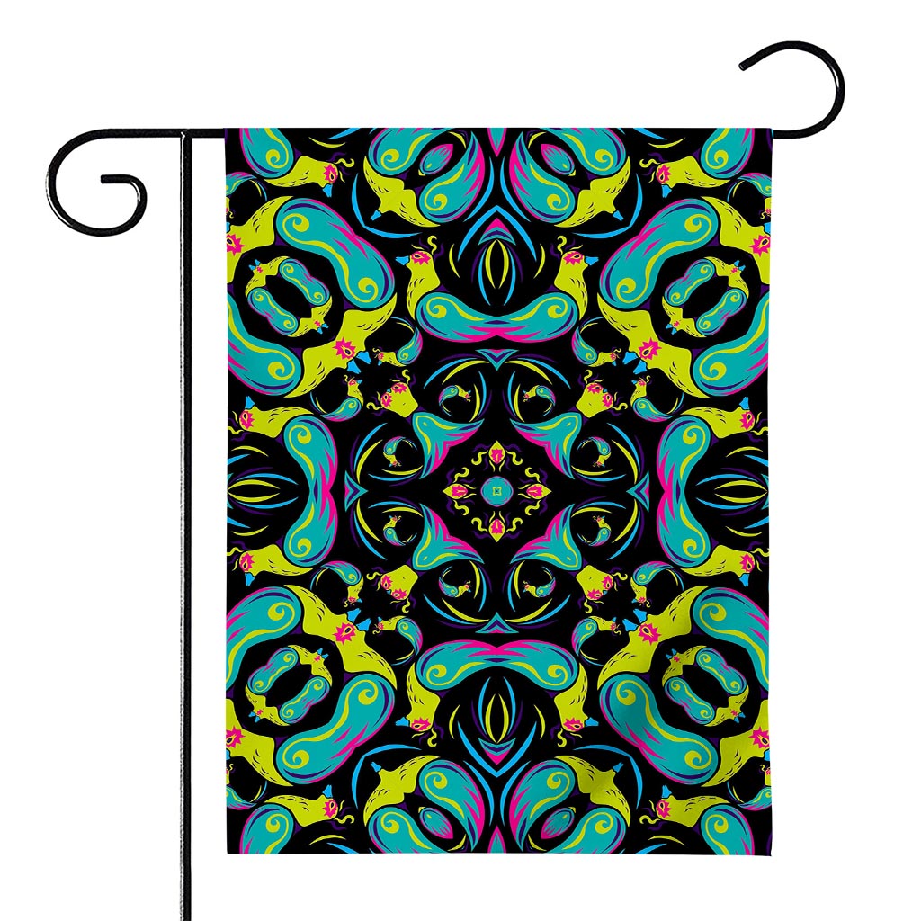 Ornament Psychedelic Trippy Print House Flag – GearFrost