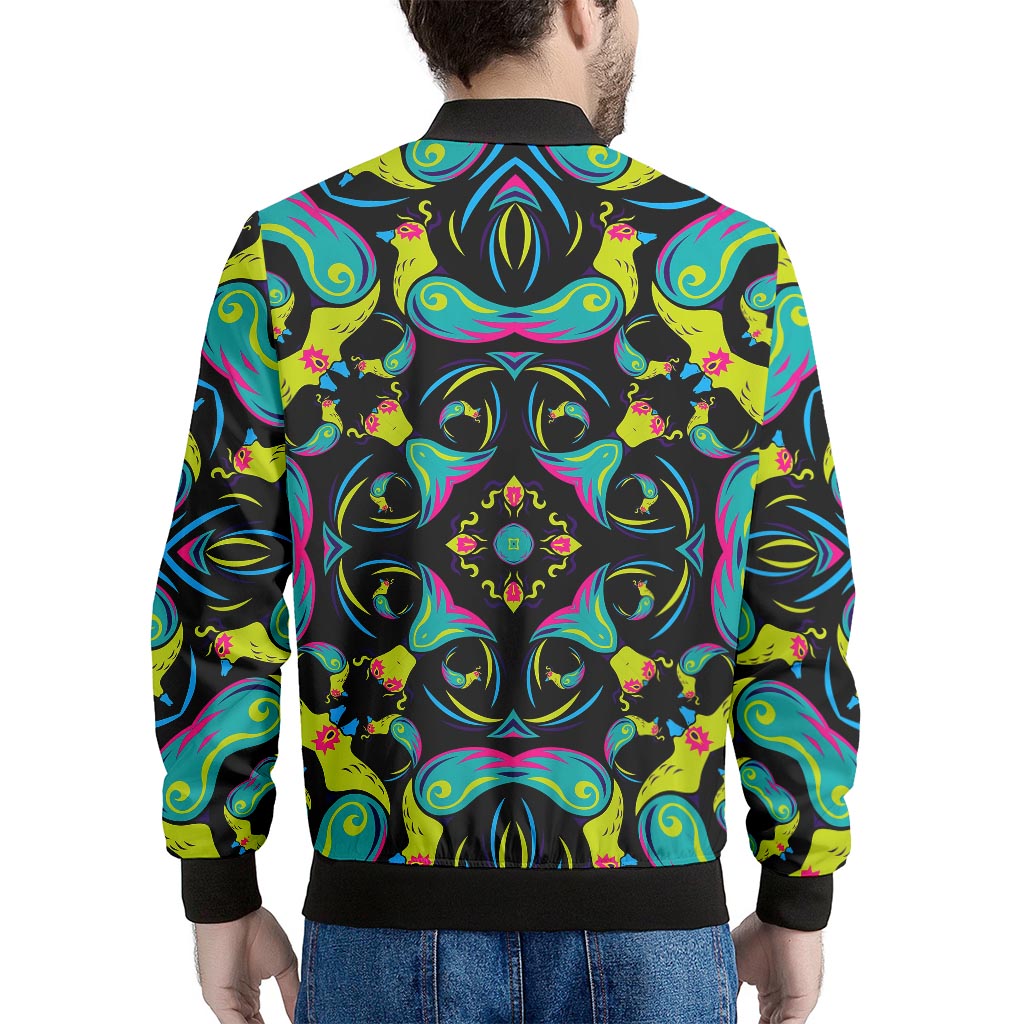 Ornament Psychedelic Trippy Print Men's Bomber Jacket – GearFrost