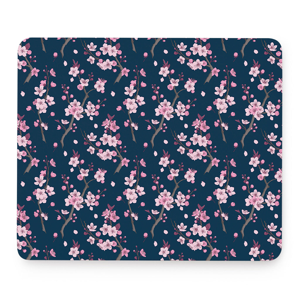 Pink Sakura Cherry Blossom Pattern Print Mouse Pad – GearFrost