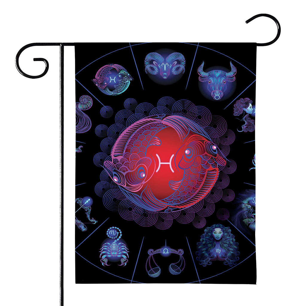 Pisces And Astrological Signs Print House Flag – GearFrost