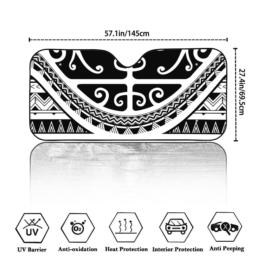 Polynesian Tribal Tattoo Pattern Print Car Windshield Sun Shade – GearFrost