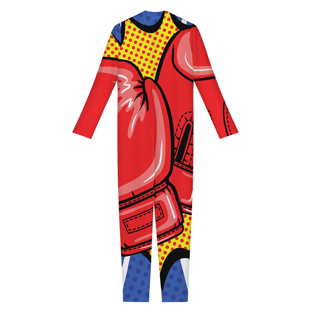 Pop Art Boxing Gloves Print Women's Jumpsuit – GearFrost