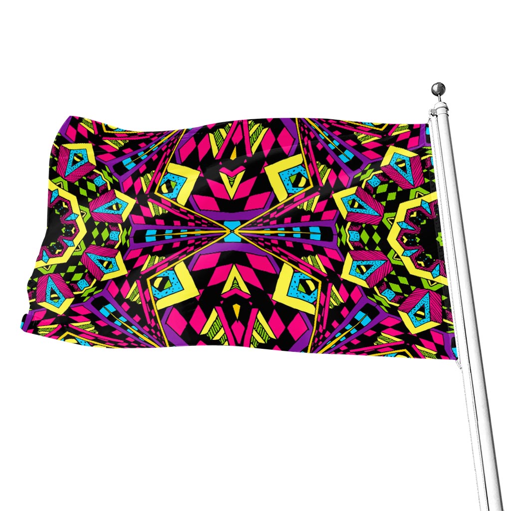 Psychedelic Ethnic Trippy Print Flag – GearFrost