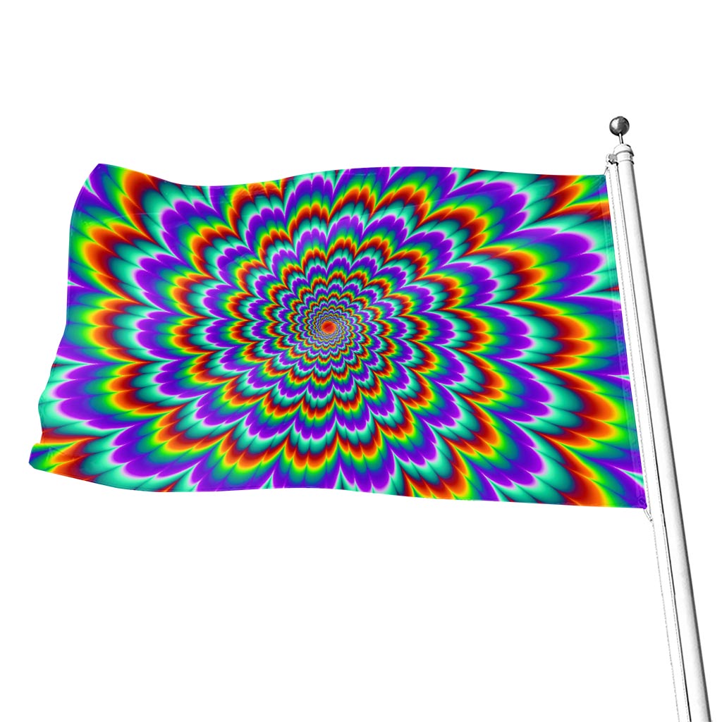 Psychedelic Expansion Optical Illusion Flag – GearFrost