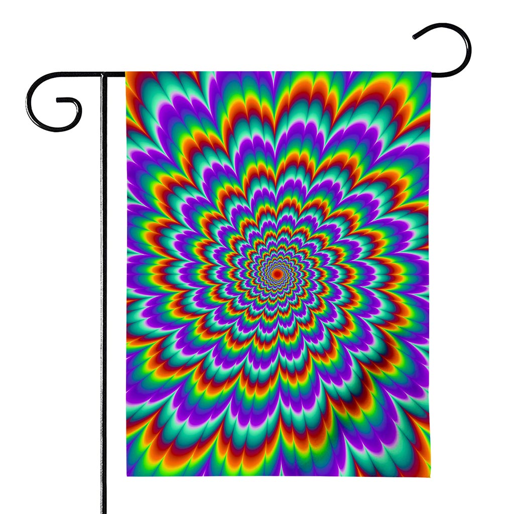 Psychedelic Expansion Optical Illusion House Flag – GearFrost
