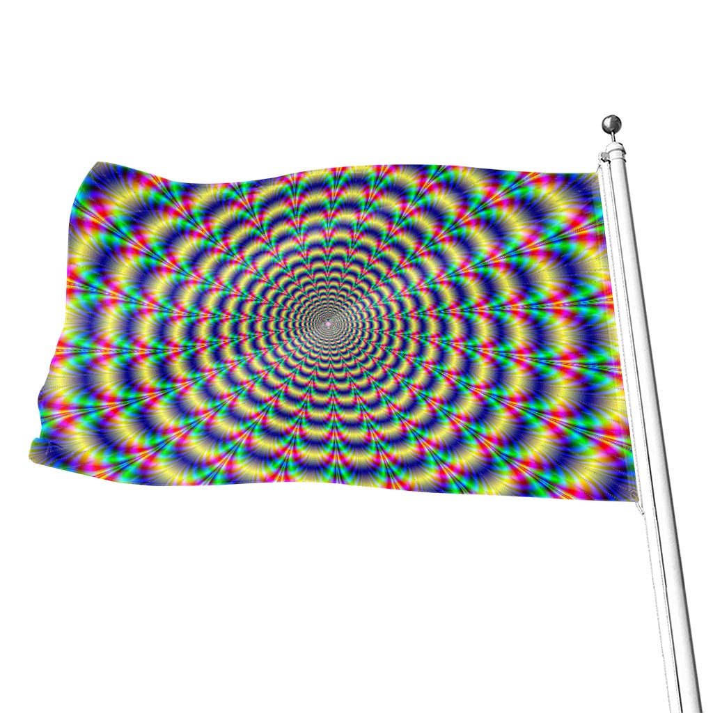 Psychedelic Explosion Optical Illusion Flag – GearFrost