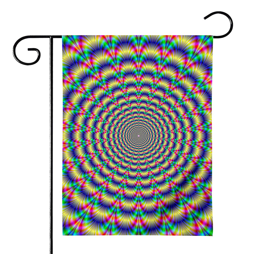Psychedelic Explosion Optical Illusion House Flag – GearFrost