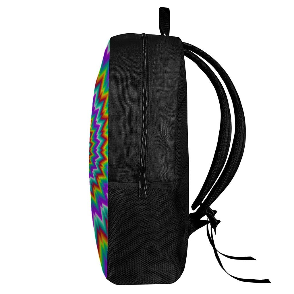 Psychedelic Spiral Optical Illusion 17 Inch Backpack – GearFrost