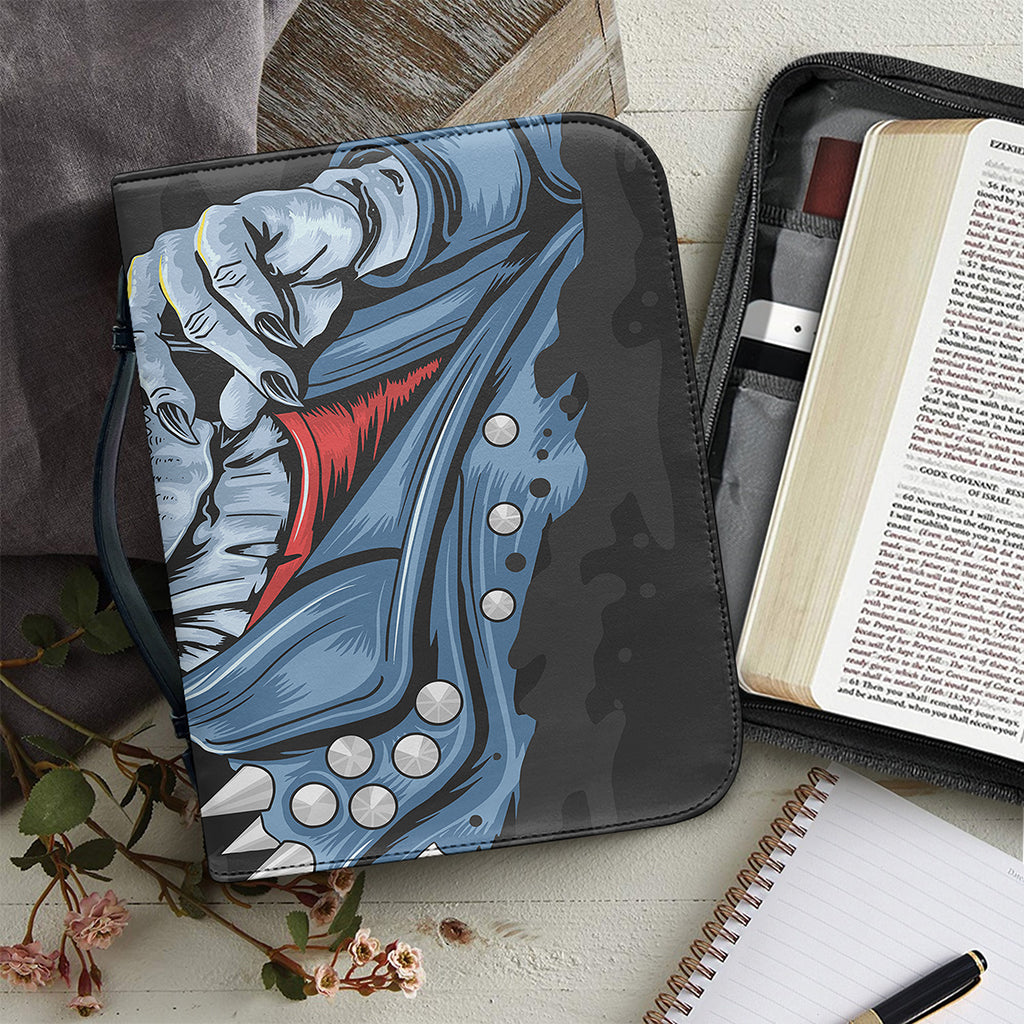 Punk Mohawk Devil Print Leather Bible Cover – GearFrost