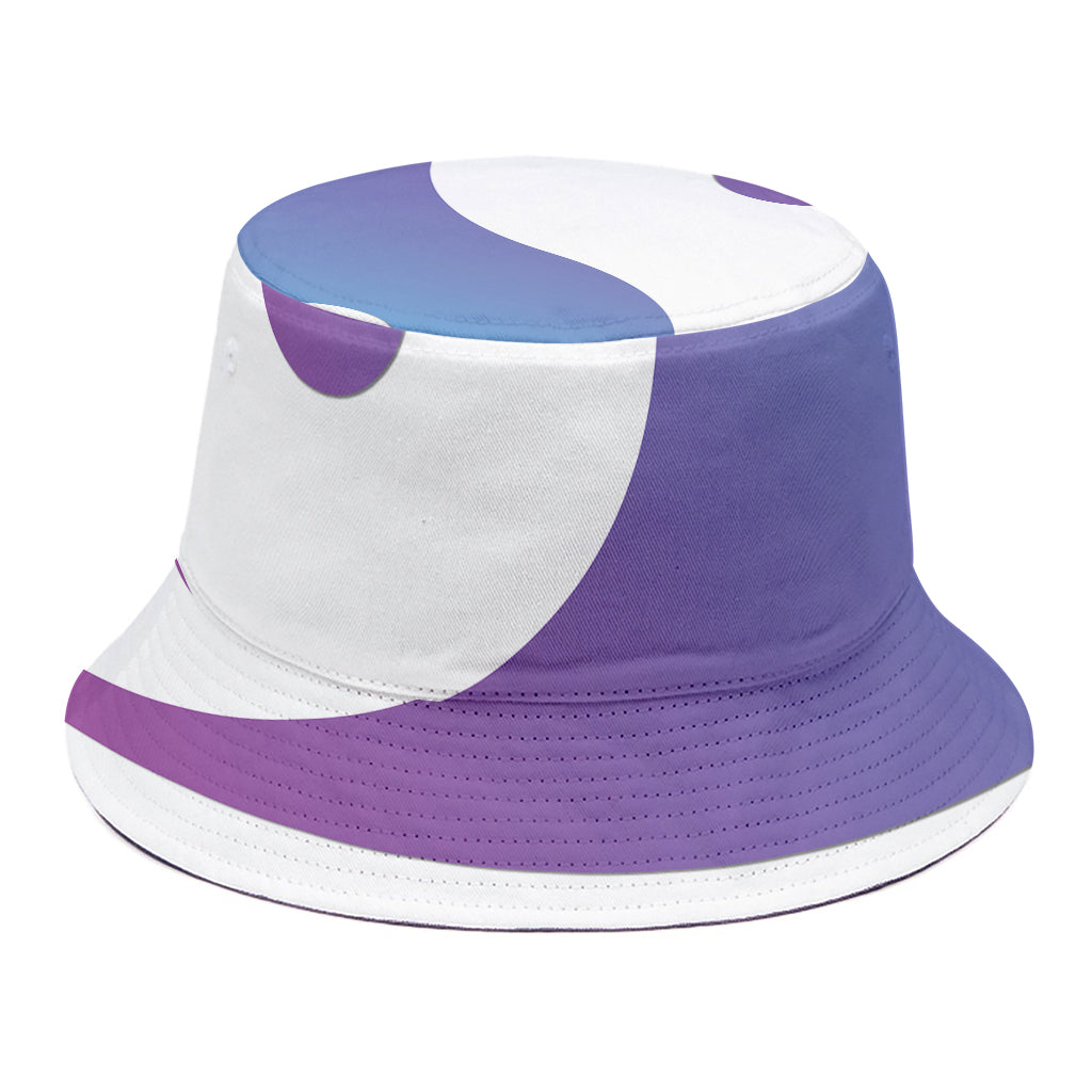 Purple And Blue Yin Yang Print Bucket Hat – GearFrost