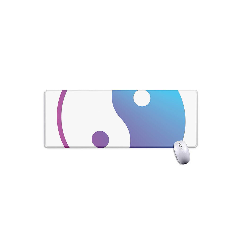 Purple And Blue Yin Yang Print Extended Mouse Pad – GearFrost