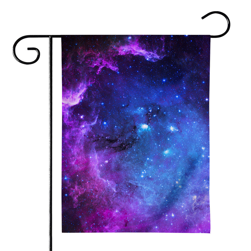 Purple Galaxy Space Blue Starfield Print House Flag – GearFrost