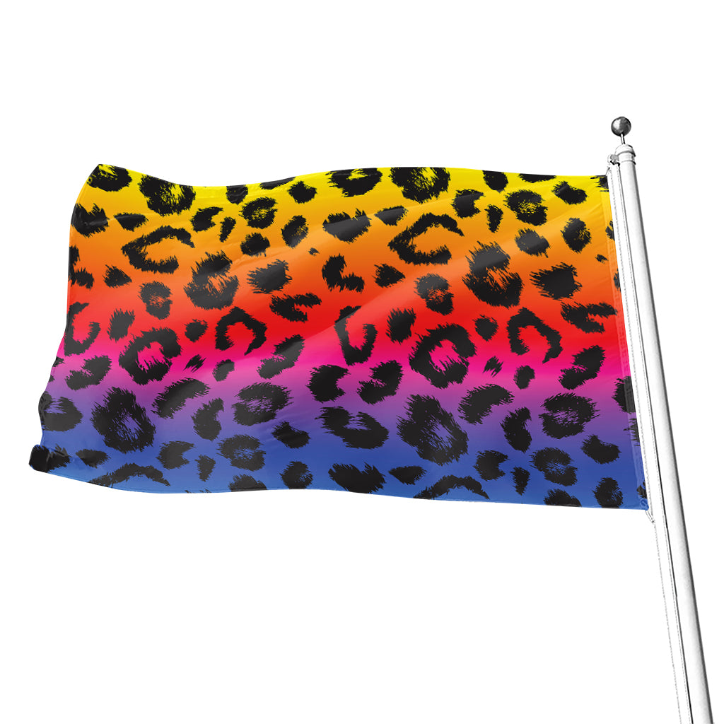 Rainbow Leopard Print Flag – GearFrost
