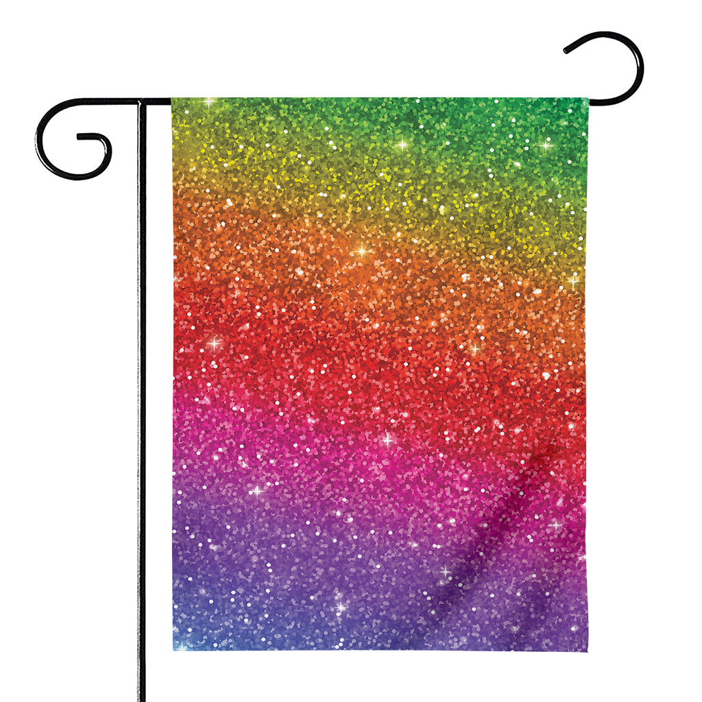 Rainbow (NOT Real) Glitter Artwork Print House Flag – GearFrost
