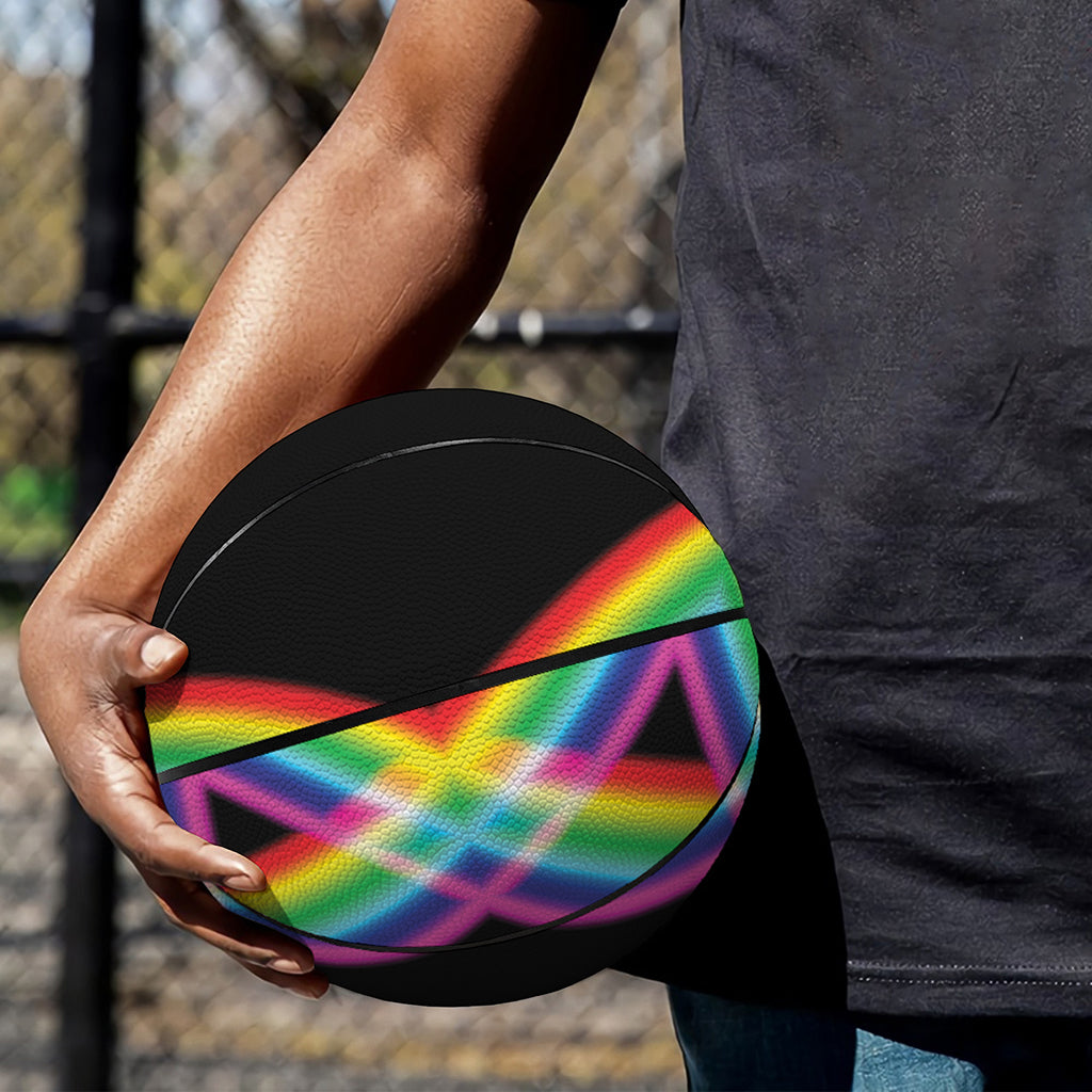 Rainbow Star of David Print Basketball – GearFrost