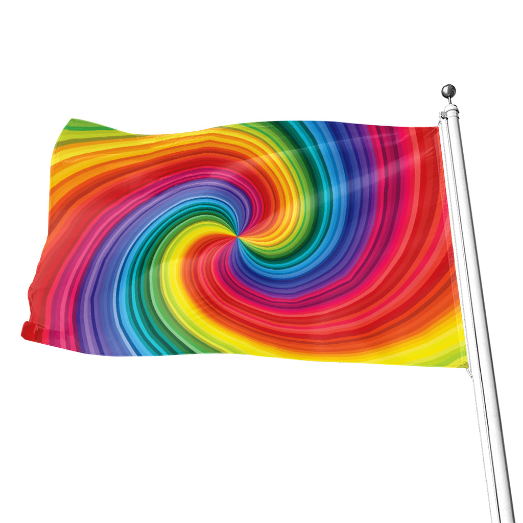 Rainbow Swirl Print Flag – GearFrost