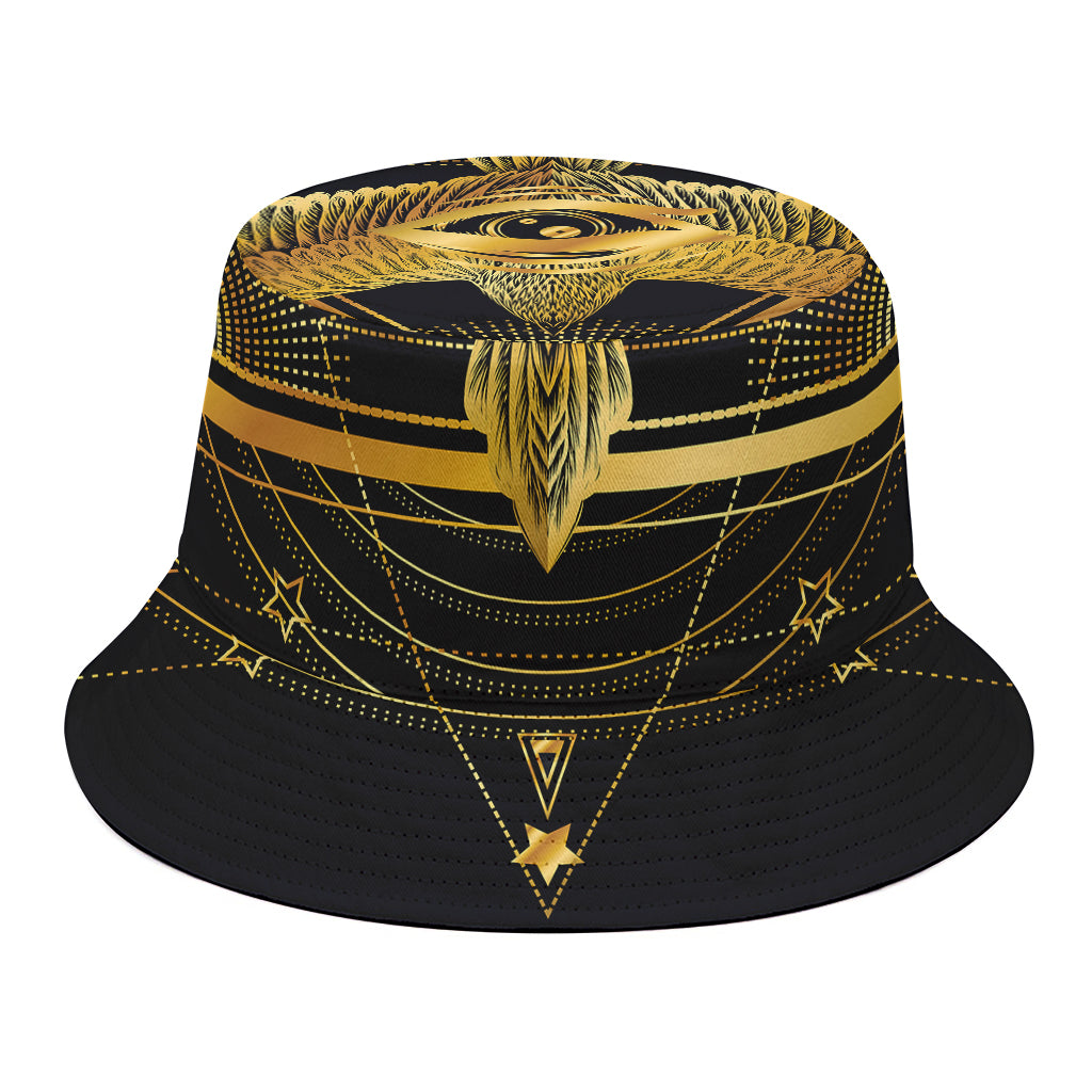 Raven Masonic Eye Print Bucket Hat – GearFrost